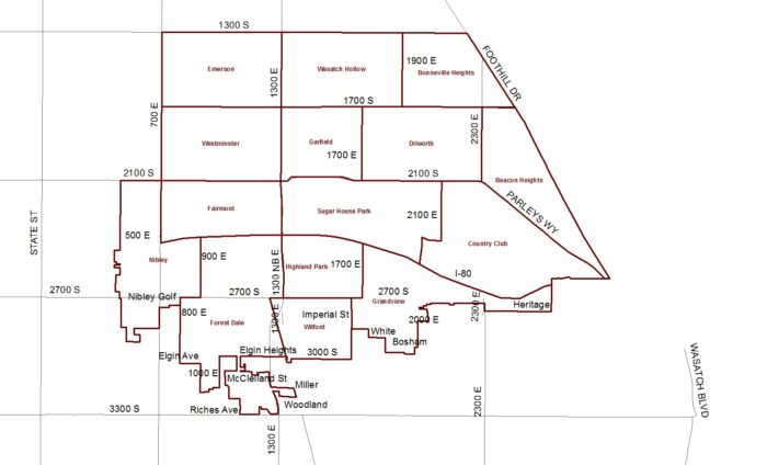 Council Area Map - Sugar House Community Council Welcomes You